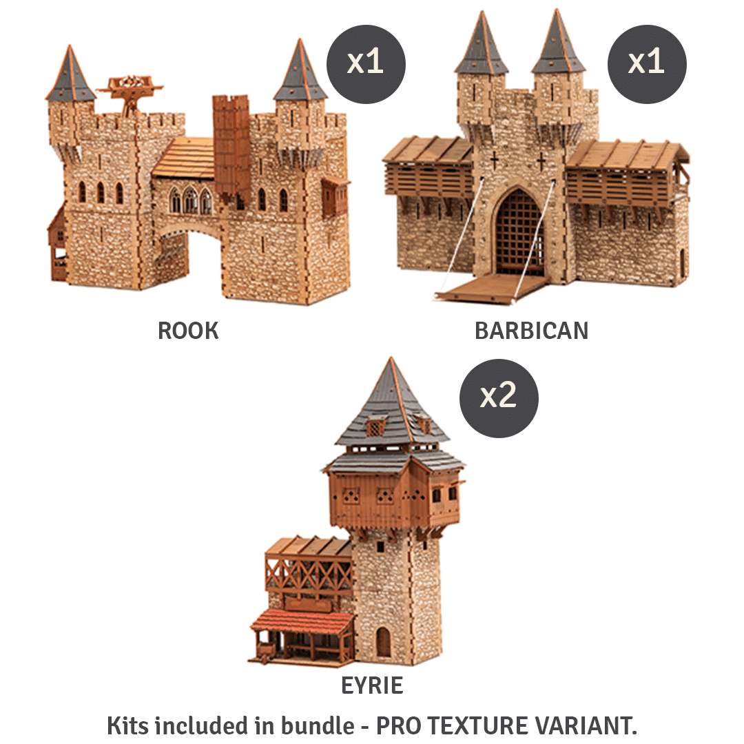 Medieval Castle Starter Set - Tabletop 28mm Castle Model Kits| I BUILT ...