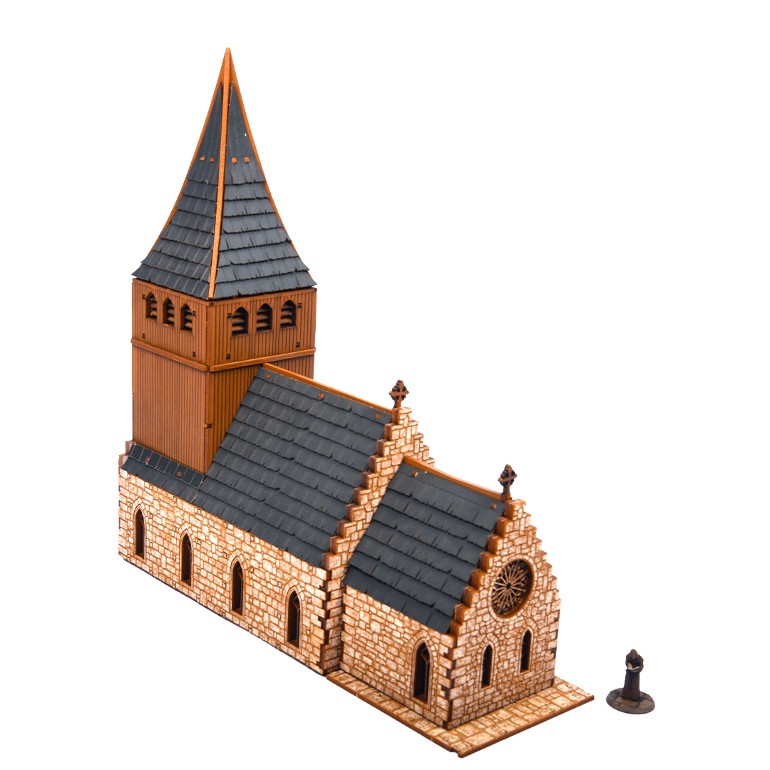 Medieval Chapel Model | 28mm Miniature | Church Kit | DIY | Fantasy| I ...