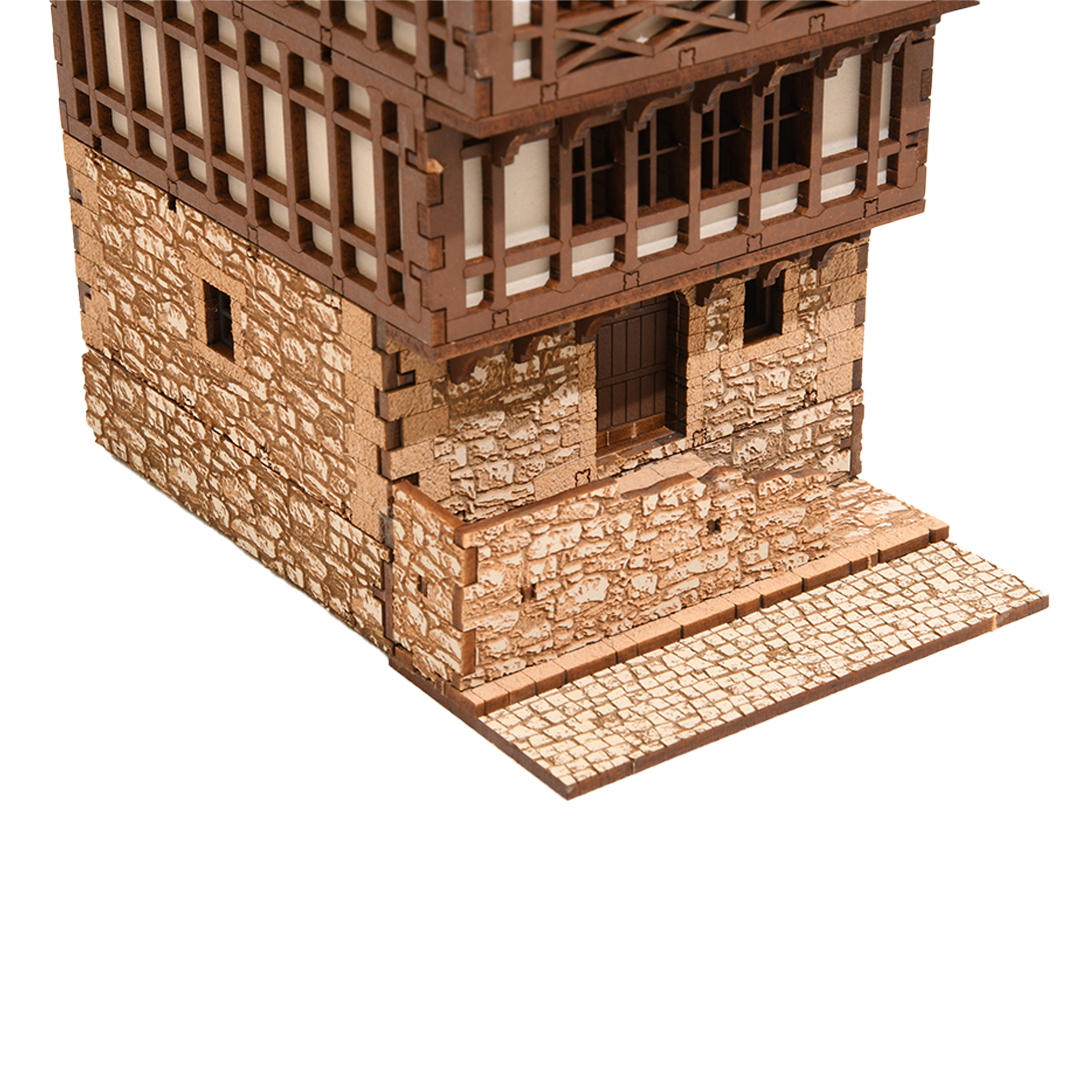 Creaky Timbers – Medieval Row House – 28mm Scale Terrain - Model Kits ...
