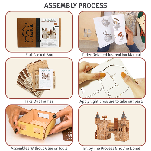 The Rook – Castle Tower – 28mm Scale Miniature - 3D Puzzle for Adults ...