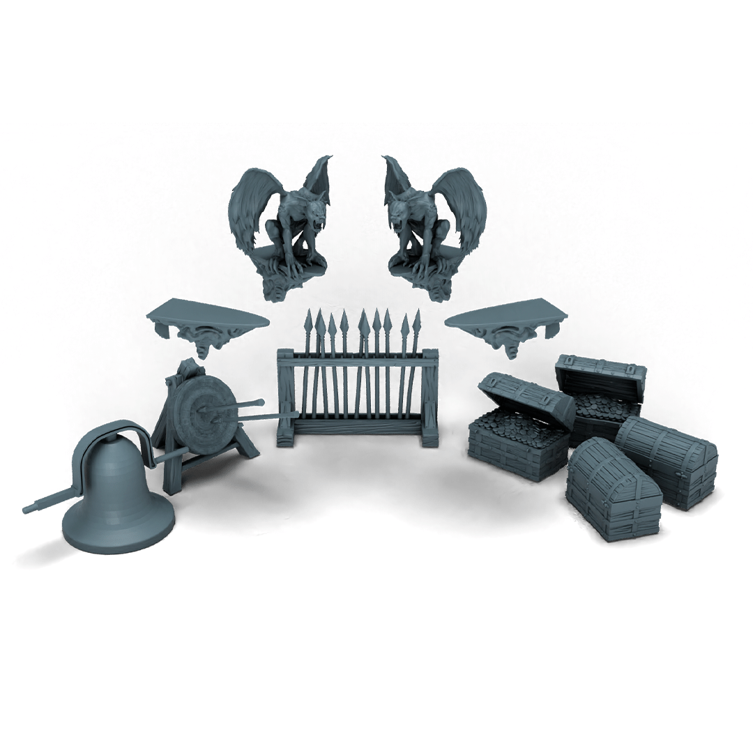 28mm Citadel Set - Medieval Castle Model - I Built It Miniatures| I ...